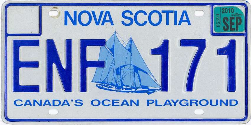 nova scotia license plate | Expérience Canadienne